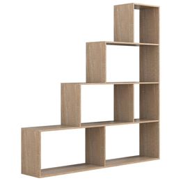 Mid.you Regal Dubila, Sonoma Eiche, Holzwerkstoff, 155x163x29 cm, stehend, Wohnzimmer, Regale, B&uuml;cherregale