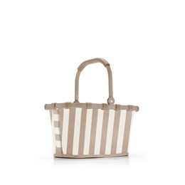 Reisenthel Einkaufskorb Carrybag XS summerstripes coffee, Creme, Textil, 5 L, 33.5x18x19.5 cm, Freizeit, Koffer & Taschen, Einkaufsk&ouml;rbe