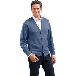 Marco Donati Herren Cardigan jeansblau, Gr&ouml;&szlig;e 48