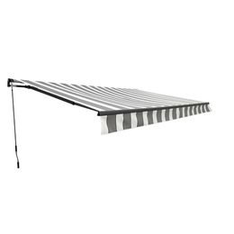 MARKISE MARKISE,400X250CM, GRAU-WEI&szlig;