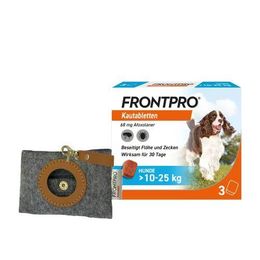 Frontpro 68 mg Kautabletten f.Hunde >10-25 kg + Kotbeutel 1 St