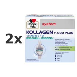 Queisser 2x Doppelherz Kollagen 11.000 Plus system Ampullen 750 ml