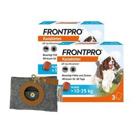 Frontpro 68 mg Kautabletten f.Hunde >10-25 kg + Kotbeutel 1 St