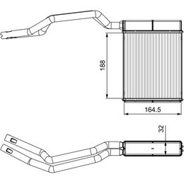 Valeo W&auml;rmetauscher, Innenraumheizung 812367 vorne f&uuml;r Ford Volvo