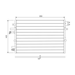 Valeo Kondensator, Klimaanlage 822745 f&uuml;r Ford