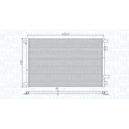 MAGNETI MARELLI Kondensator, Klimaanlage 350203932000 f&uuml;r RENAULT