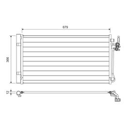 Valeo Kondensator, Klimaanlage 822731 f&uuml;r ROVER LAND