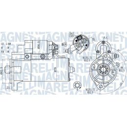 MAGNETI MARELLI Starter 063721165010 f&uuml;r VW