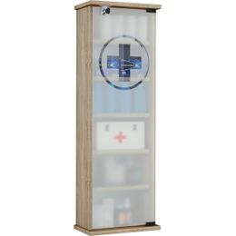 Medizinschrank Omal XXL Eiche zum H&auml;ngen B/H ca. 31x92 cm