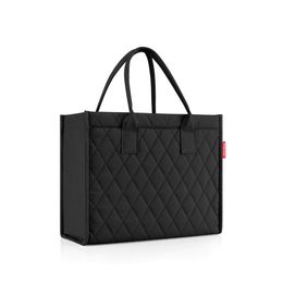 Reisenthel Einkaufstasche Daily shopper rhombus black, Schwarz, Textil, 14 L, 42x35x17 cm, Freizeit, Koffer & Taschen, Einkaufstaschen