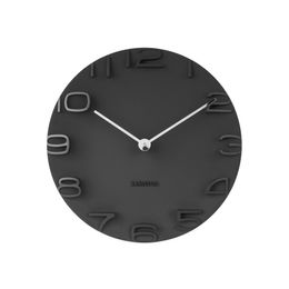 Karlsson Wanduhr, Schwarz, Kunststoff, 42x42x5 cm, Dekoration, Uhren, Wanduhren