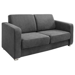Schlafsofa Mia Anthrazit Mikrofaser