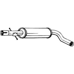 BOSAL Mittelschalld&auml;mpfer 220663 f&uuml;r Skoda