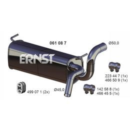 Ernst Endschalld&auml;mpfer 061087 f&uuml;r Opel GM