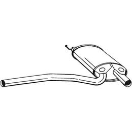 BOSAL Mittelschalld&auml;mpfer 105563 f&uuml;r Audi