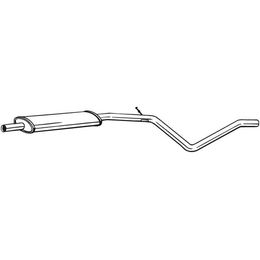 BOSAL Mittelschalld&auml;mpfer 286113 f&uuml;r DACIA