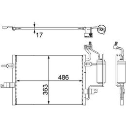 Mahle Kondensator, Klimaanlage ac404000s f&uuml;r Vaughall GM