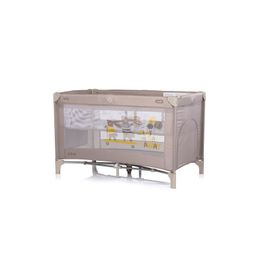 Chipolino Reisebett Ariel, 2 Ebenen, Tragetasche, Seiteneingang, Seitentasche beige/braun