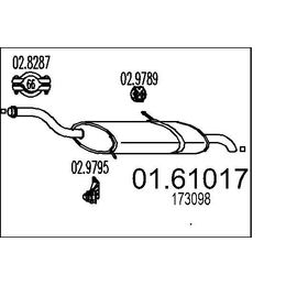 MTS MARKENTECHNIKSERVICEGMBH & CO. KG MTS Endschalld&auml;mpfer 0161017 f&uuml;r Citro&euml;n