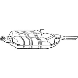 BOSAL Endschalld&auml;mpfer 215829 f&uuml;r SAAB