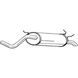 BOSAL Endschalld&auml;mpfer 279223 f&uuml;r RENAULT
