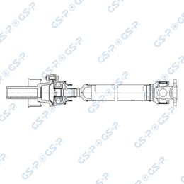 GSP Gelenkwelle, Achsantrieb ps901905 f&uuml;r MITSUBISHI