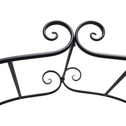 Tchibo - Rosenbogen mit Bank - 124x48x200cm - schwarz - Stahl