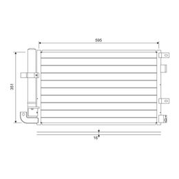 Valeo Kondensator, Klimaanlage 822694 f&uuml;r JAGUAR