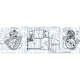 MAGNETI MARELLI Starter 063721543010 f&uuml;r Opel