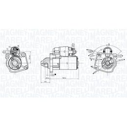 MAGNETI MARELLI Starter 063726281010 f&uuml;r Citro&euml;n/Peugeot