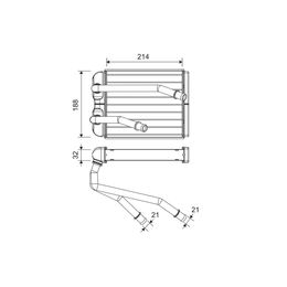Valeo W&auml;rmetauscher, Innenraumheizung 811598 f&uuml;r VW