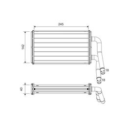 Valeo W&auml;rmetauscher, Innenraumheizung 811599 f&uuml;r Ford