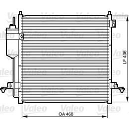 Valeo Kondensator, Klimaanlage 814214 f&uuml;r MITSUBISHI