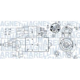 MAGNETI MARELLI Starter 063721563510 f&uuml;r VW