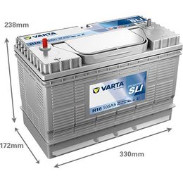 Varta Starterbatterie 605103080k182 12V 68Ah 800A