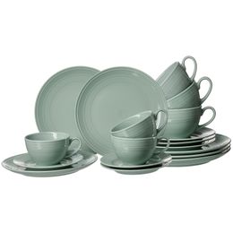 Ritzenhoff & Breker Kaffeeservice RITZENHOFF & BREKER "Levi", gr&uuml;n, 18, Porzellan, Geschirr-Sets, Kaffeeservice