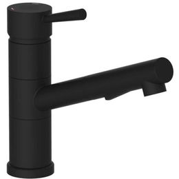 K&uuml;chenarmatur Welltime "Paris", schwarz, H:34,5cm T:24,4cm, Messing, Armaturen, Hochdruck K&uuml;chenarmatur, mit herausziehbarer Handbrause