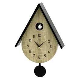 Pendelwanduhr AMS, bunt, Wanduhren, B/H/L: 23cm x 9cm x 29cm, Quarzuhr,Kunststoff,Wohnzimmer,Esszimmer,K&uuml;che,Arbeitszimmer,B&uuml;ro,Flur