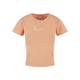T-Shirt Karl Kani "Karl Kani Damen", Damen, Gr. XL, apricot, 95% Baumwolle, 5% Elasthan, slim fit, Rundhals, Shirts T-Shirt