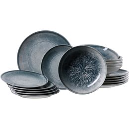Ritzenhoff & Breker Tafelservice RITZENHOFF & BREKER "Grana", grau, 18, Steinzeug, Geschirr-Sets, Tafelservice
