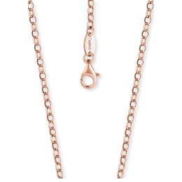 Collierkettchen Engelsrufer "Ankerkettengliederung, 2,85 mm breit" Gr. 60, rosa (ros&eacute;goldfarben), Halsketten, Damen, 60, Silber 925 (Sterlingsilber), B: 2,85mm, B:2,85mm