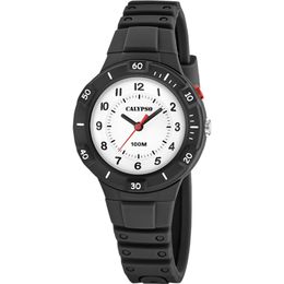 Quarzuhr Calypso Watches "Easy Time", schwarz, Armbanduhren, Kinder, Quarzuhr, Armbanduhr, Silikonarmband, analog