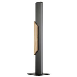 LUMICOUTURE LED Tischleuchte "Arcus", schwarz, holz, 1, H: 52cm, 1 Stk., Leuchten, H&ouml;he 52 cm, 1800 Lumen, 2700 Kelvin, Metall/Holz, schwarz/braun, LED Tischleuchte