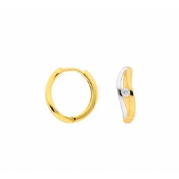 Adelia&acute;s Paar Creolen ADELIA&acute;S "Damen Goldschmuck", gold, Ohrringe, Damen, Damen, Gold, mit Zirkonia Goldschmuck f&uuml;r Damen