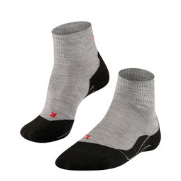 Wandersocken Falke "TK5 Wander Short", Herren, Gr. 39-41, grau (light grau), Materialmix, normal, Socken, leicht und bequem f&uuml;r Freizeitwanderungen, atmungsaktiv