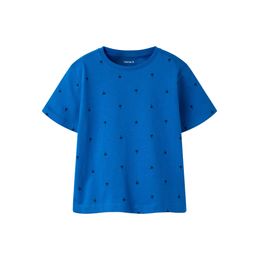 name it Jungen Kurzarmshirt "NMMJAXON SS NREG TOP BOX PB"nautical blau, Gr. 104, bedruckt, Jersey, Obermaterial: 100% Baumwolle, Shirts