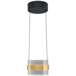 LUMICOUTURE LED Pendelleuchte "Inside", messingfarben, rauchglas, 1, 1 Stk., Leuchten, 2700 K, Metall/Glas, messingfarben/Rauchglas, LED Pendelleuchte
