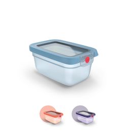 Frischhaltedose Emsa "oneClick", blau, B:11,71cm H:8,25cm L:17,49cm, Polyprophylen (PP), Lebensmittelaufbewahrungsbeh&auml;lter, Frischhaltedose, verschlossen mit nur 1 x Klick, 100% dicht, made in Germany