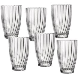 Ritzenhoff & Breker Gl&auml;ser-Set RITZENHOFF & BREKER "Samba", transparent, B:8,5cm H:12cm &Oslash;:8,5cm, Glas, Trinkgef&auml;&szlig;e, je 350 ml