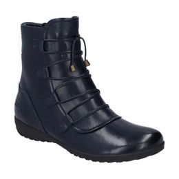 Stiefelette Josef Seibel "Naly 62, ocean-kombi", Damen, Gr. 36, blau (ocean, kombi), Obermaterial: 100% Rindsleder Leather cow., Schuhe Stiefelette